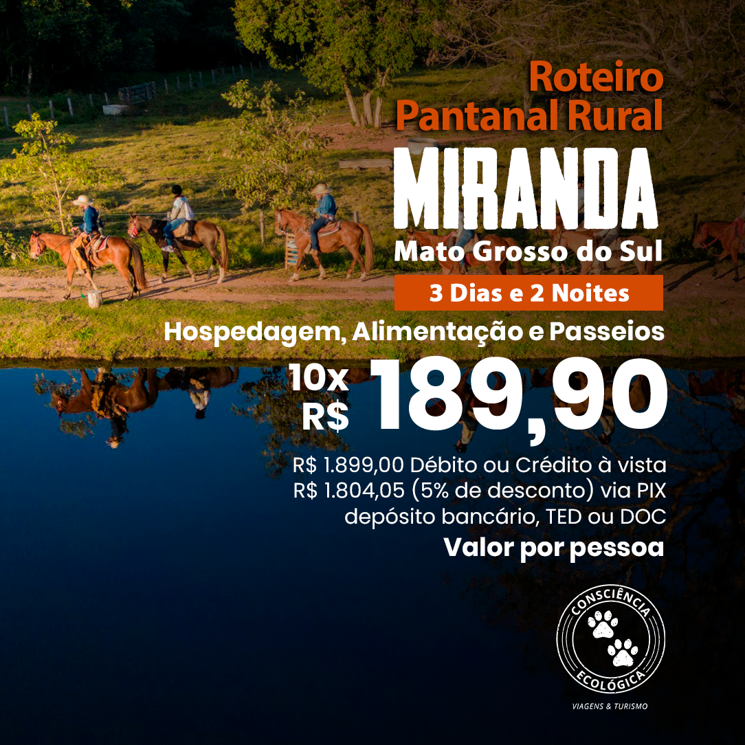Consciência Ecológica Viagens e Turismo - Miranda - Pantanal Sul - MS